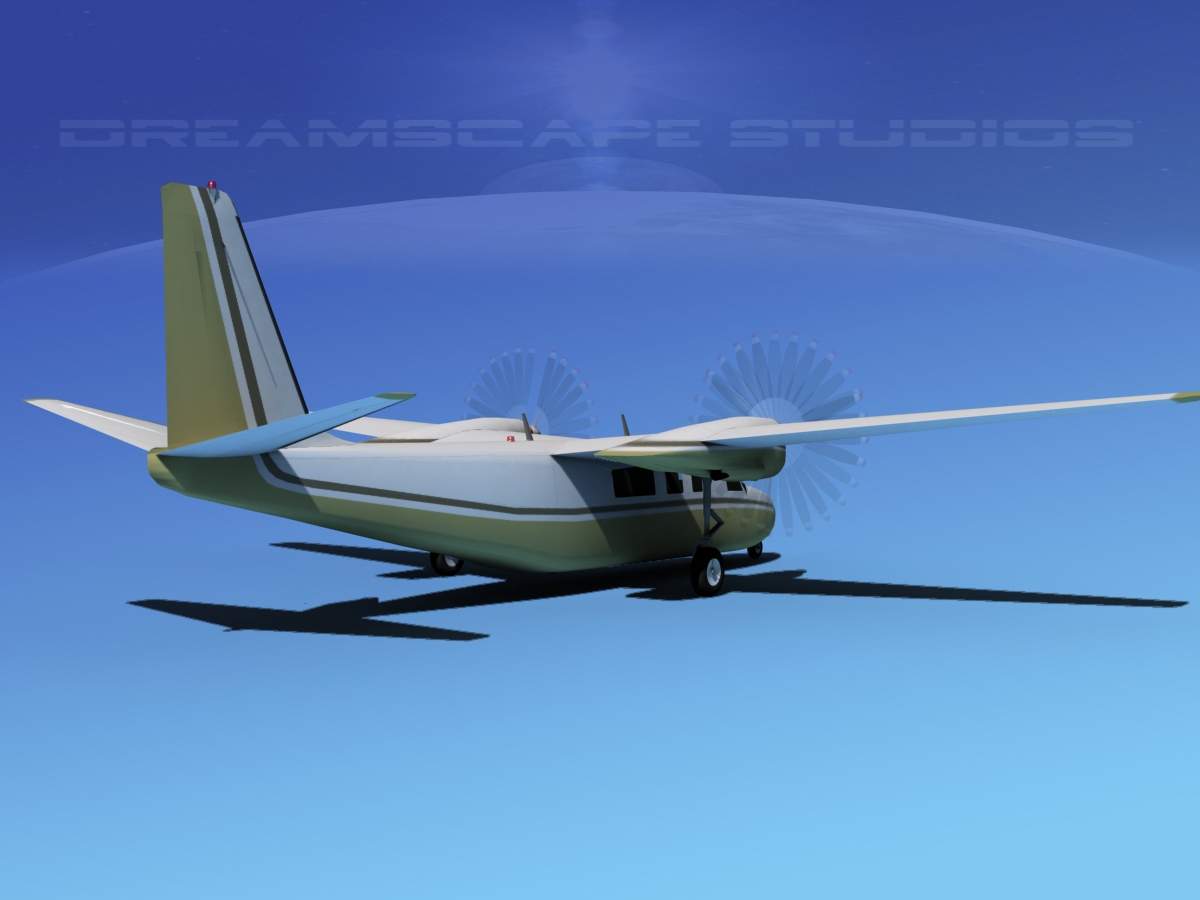 Rockwell Turbo Commander 690 V03 - 3D Model by Dreamscape Studios