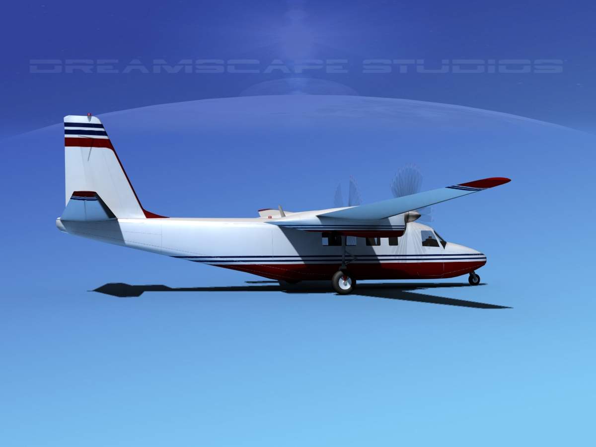 Rockwell Turbo Commander 690 V04 - 3D Model by Dreamscape Studios