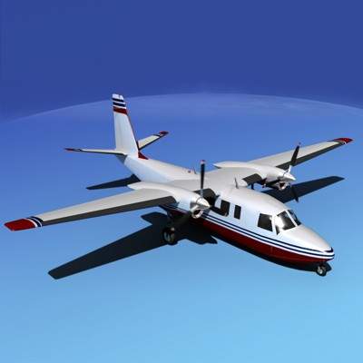 Rockwell Turbo Commander 690 V04 - 3D Model by Dreamscape Studios