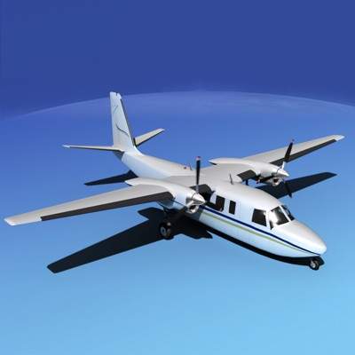 Rockwell Turbo Commander 690 V06 - 3D Model by Dreamscape Studios