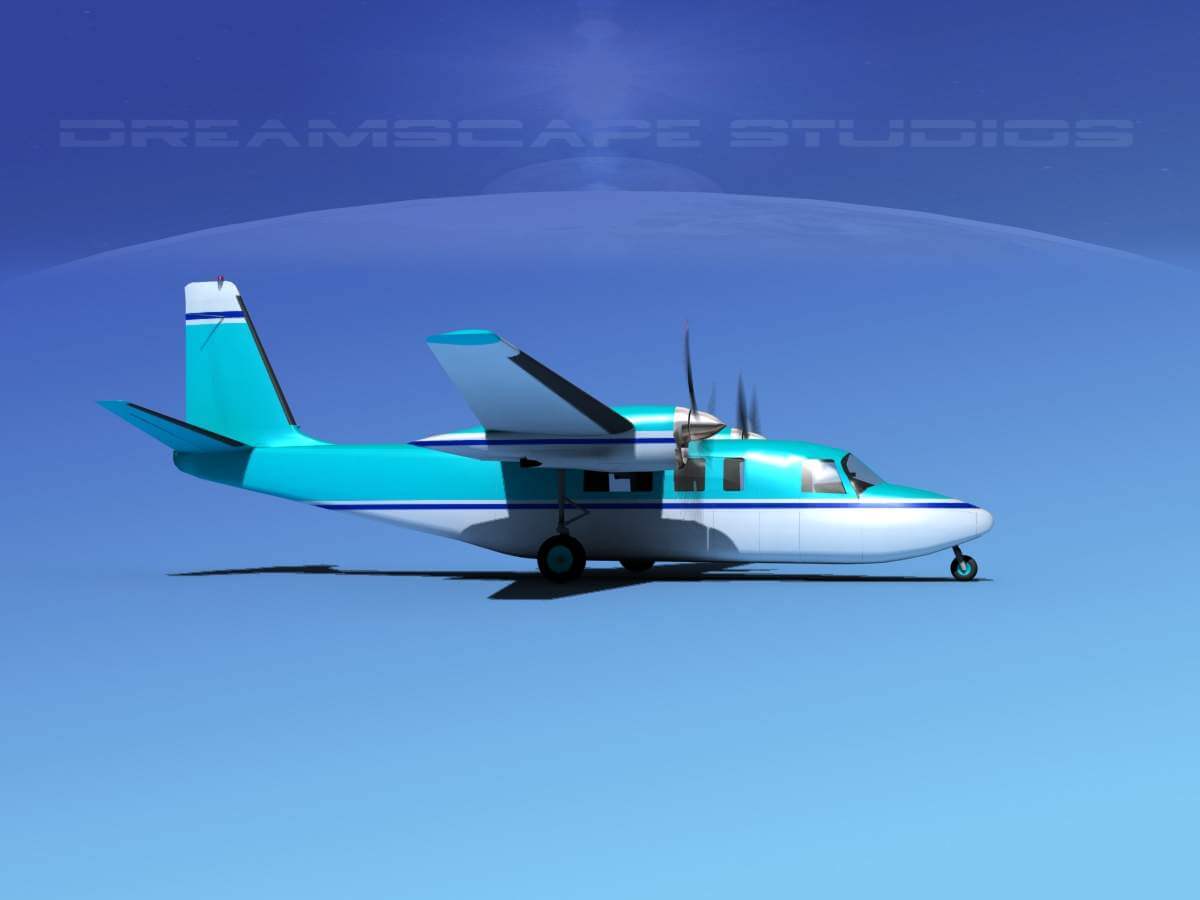 Rockwell Turbo Commander 690 V07 - 3D Model by Dreamscape Studios