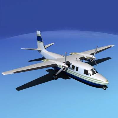 Rockwell Turbo Commander 690 V08 - 3D Model by Dreamscape Studios