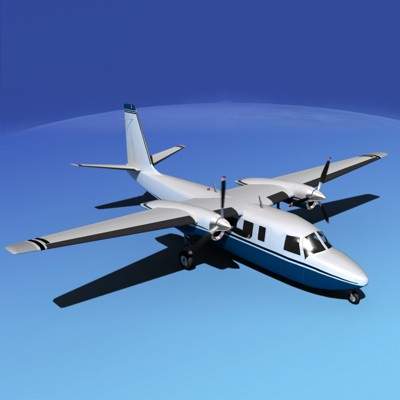 Rockwell Turbo Commander 690 V09 - 3D Model by Dreamscape Studios