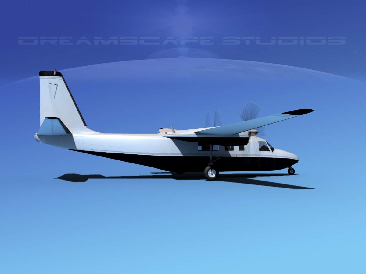 Rockwell Turbo Commander 690 V10 - 3D Model by Dreamscape Studios