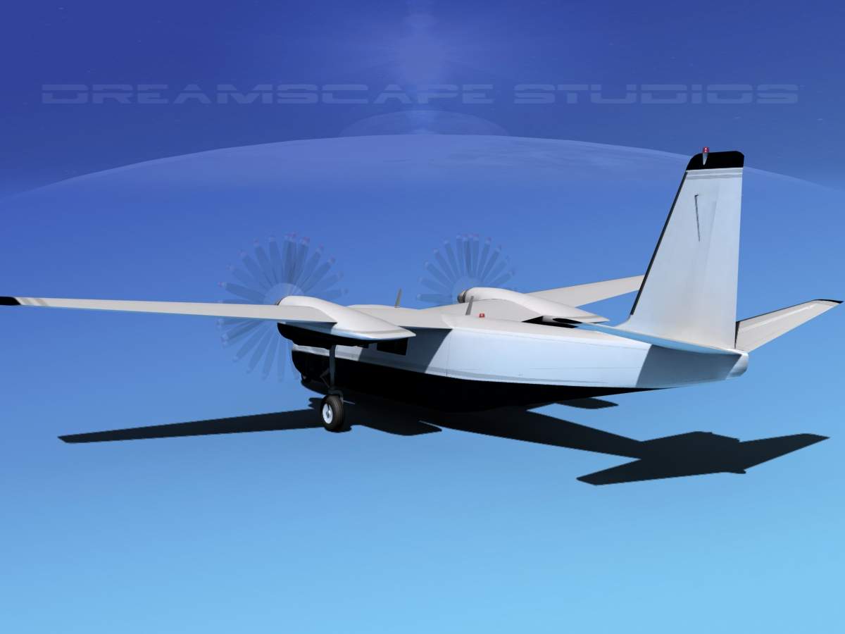 Rockwell Turbo Commander 690 V10 - 3D Model by Dreamscape Studios