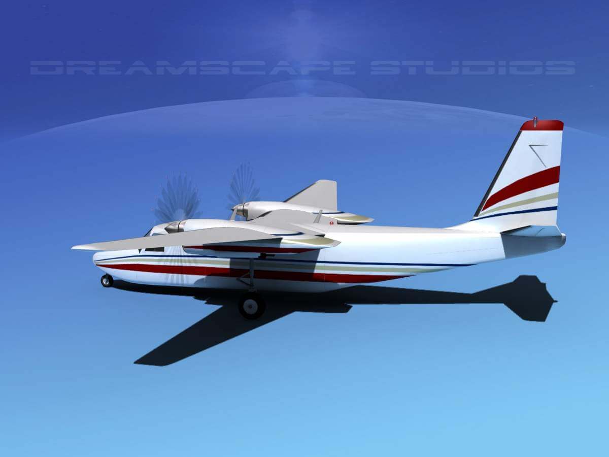 Rockwell Turbo Commander 690 V12 - 3D Model by Dreamscape Studios