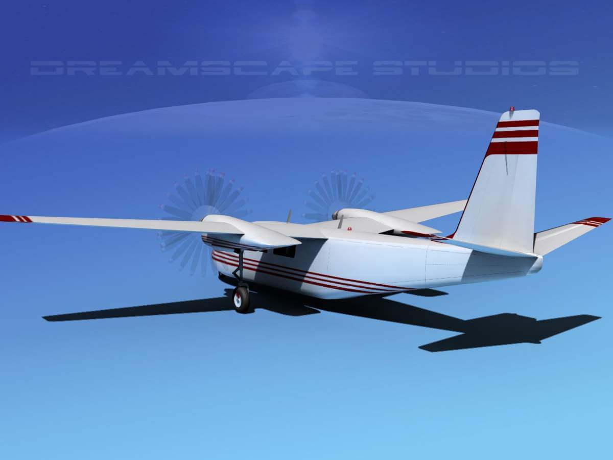 Rockwell Turbo Commander 690 V13 - 3D Model by Dreamscape Studios