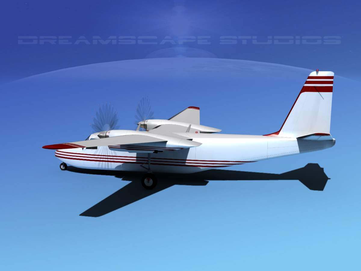 Rockwell Turbo Commander 690 V13 - 3D Model by Dreamscape Studios