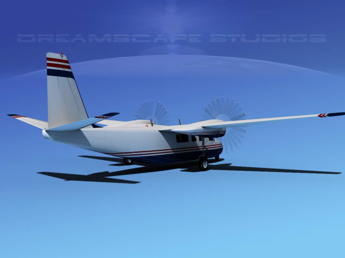 Rockwell Turbo Commander 690 V14 - 3D Model by Dreamscape Studios