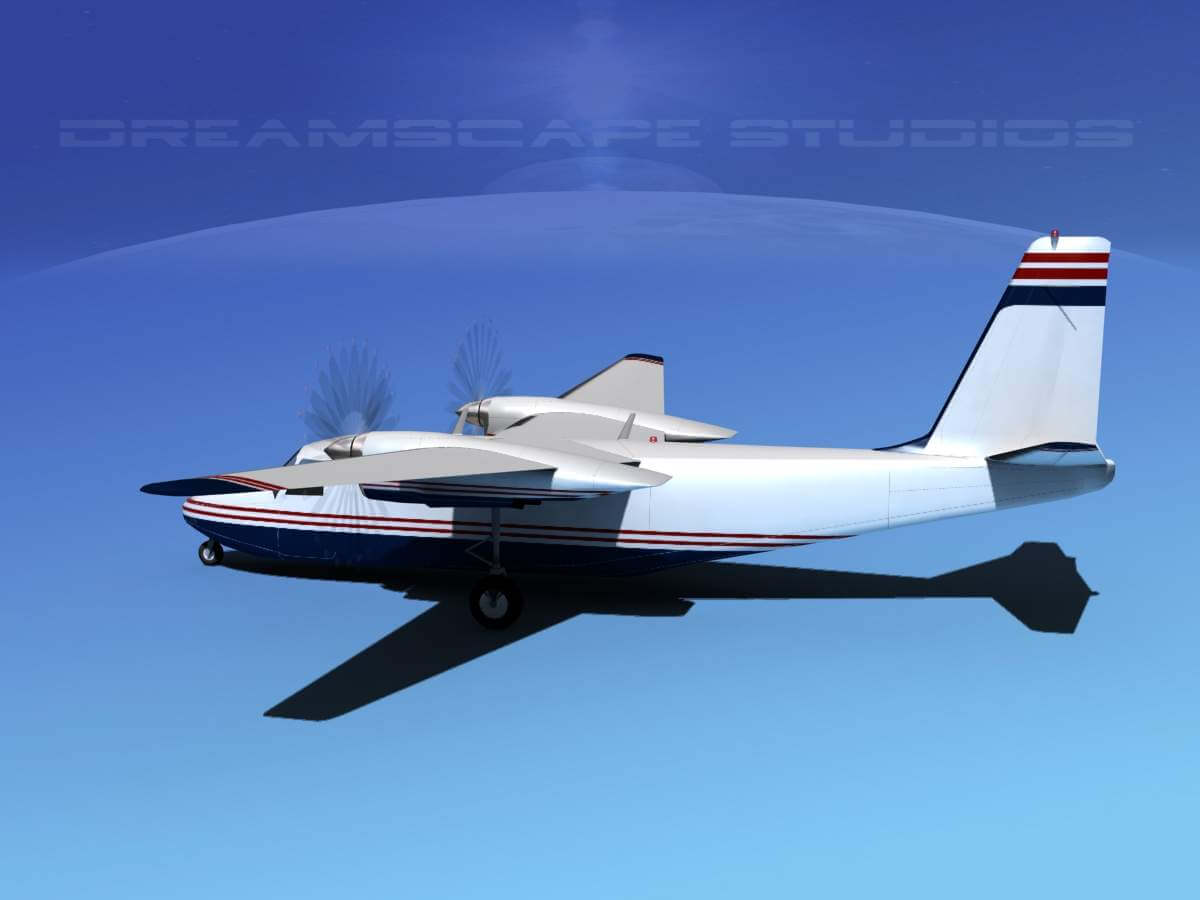 Rockwell Turbo Commander 690 V14 - 3D Model by Dreamscape Studios