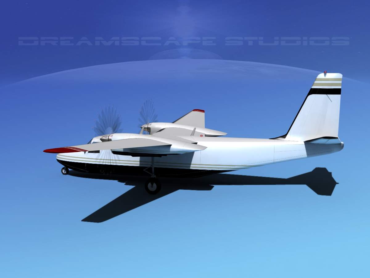 Rockwell Turbo Commander 690 V15 - 3D Model by Dreamscape Studios