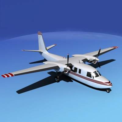 Rockwell Turbo Commander 690 V16 - 3D Model by Dreamscape Studios