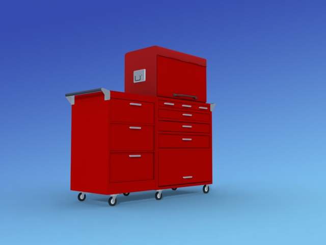 Rollaway Tool Box - 3D Model by Dreamscape Studios