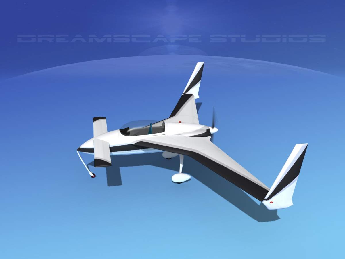 Rutan VariEze V02 - 3D Model by Dreamscape Studios