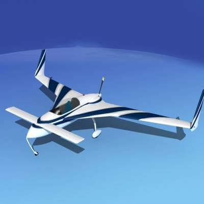 Rutan VariEze V04 - 3D Model by Dreamscape Studios