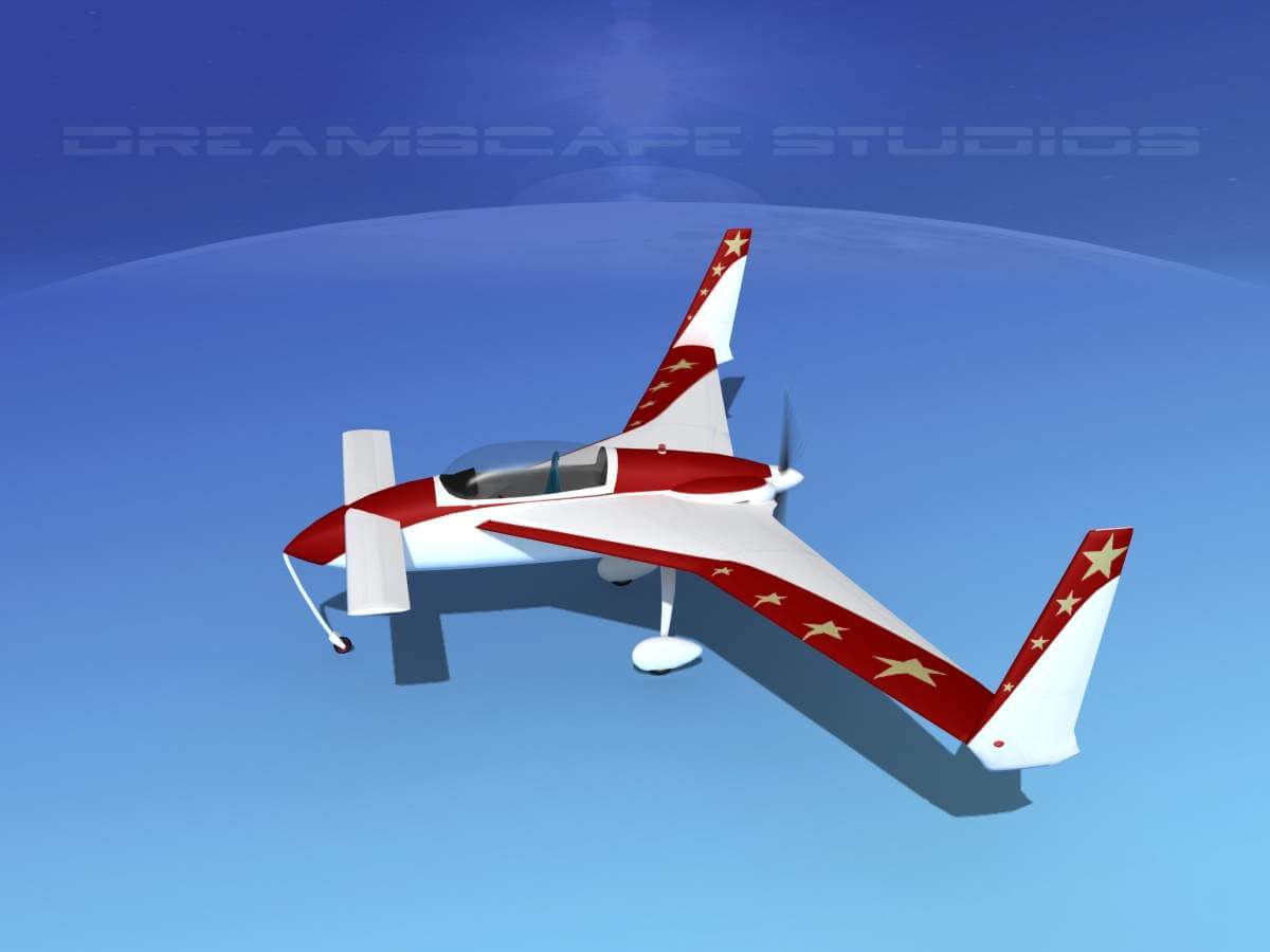 Rutan VariEze V11 - 3D Model by Dreamscape Studios