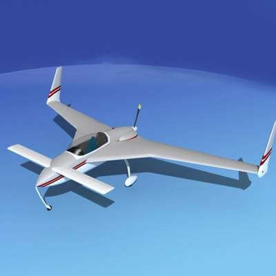 Rutan VariEze V15 - 3D Model by Dreamscape Studios