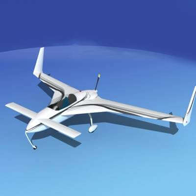 Rutan VariEze V16 - 3D Model by Dreamscape Studios