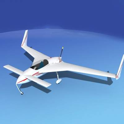 Rutan VariEze V17 - 3D Model by Dreamscape Studios