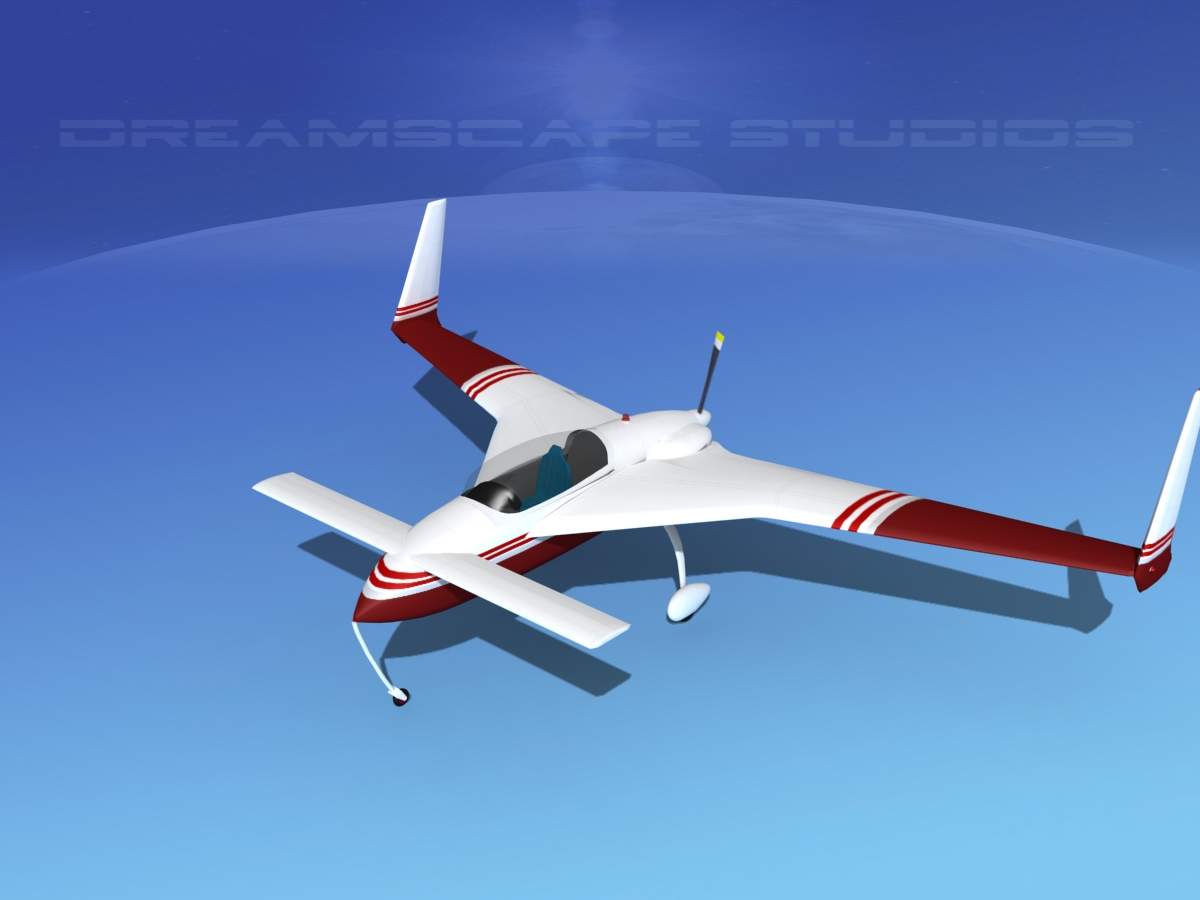 Rutan VariEze V18 - 3D Model by Dreamscape Studios