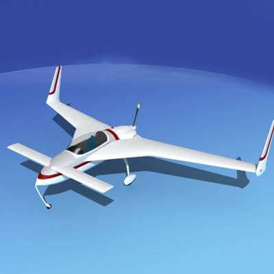 Rutan VariEze V19 - 3D Model by Dreamscape Studios