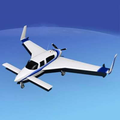 Rutan Velocity XL V08 - 3D Model by Dreamscape Studios