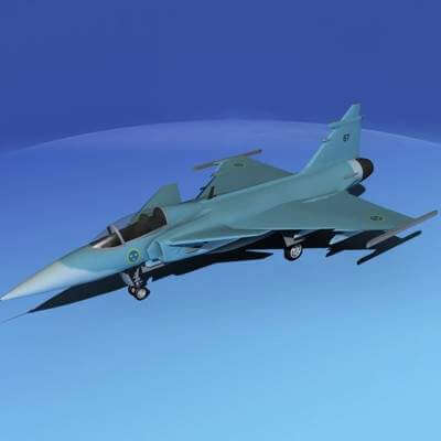 SAAB S39A Gripen V03 - 3D Model by Dreamscape Studios