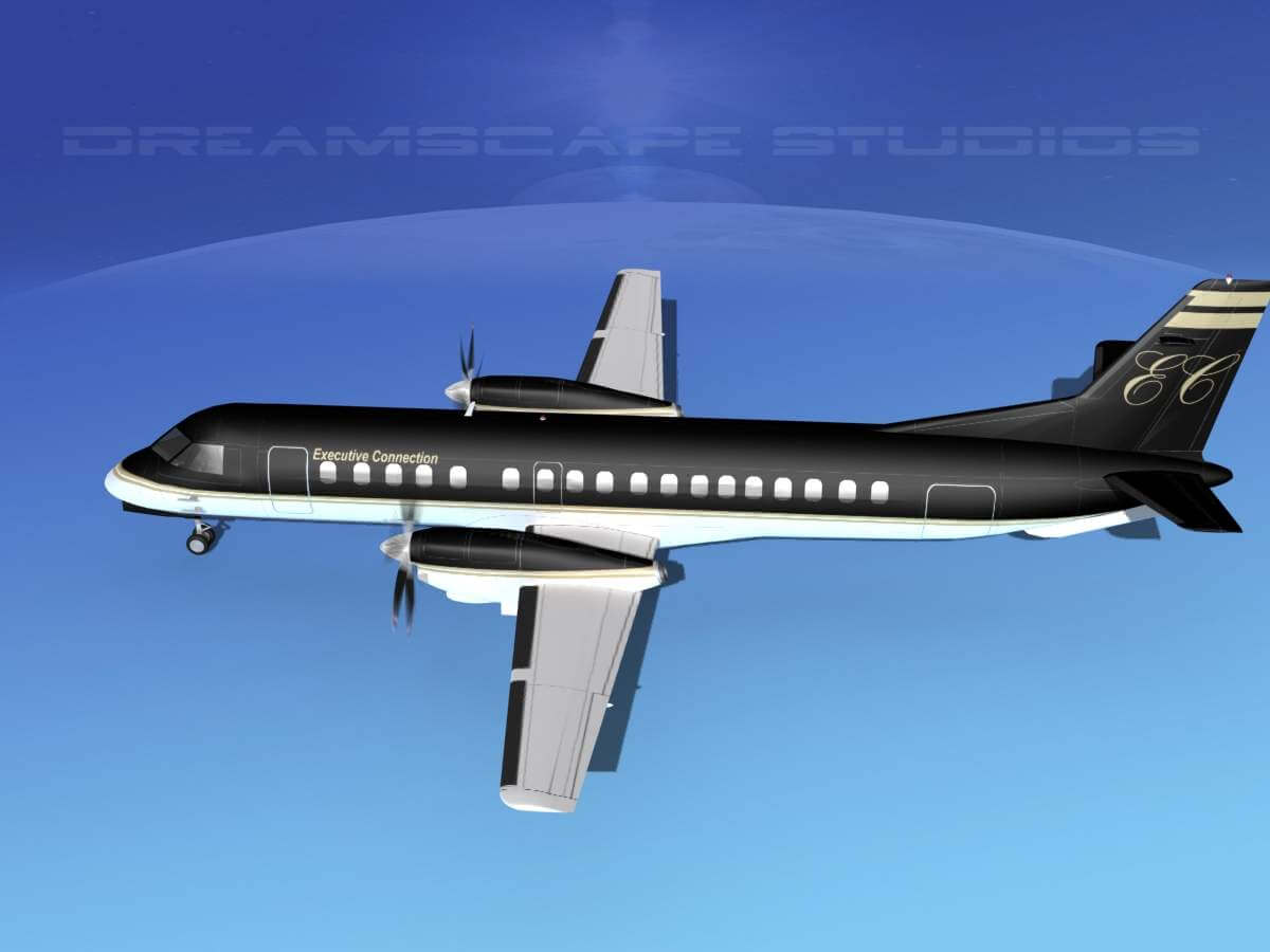 SAAB SF2000 Executive Connection - 3D Model by Dreamscape Studios