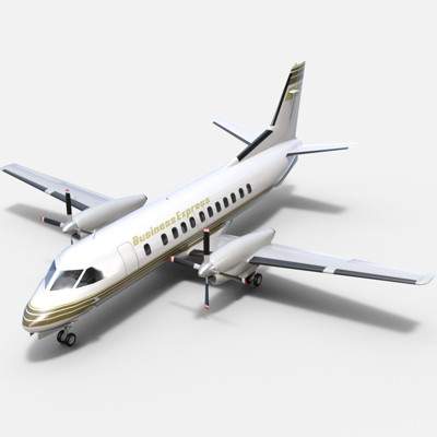 SAAB SF340 Business Express - 3D Model by Dreamscape Studios