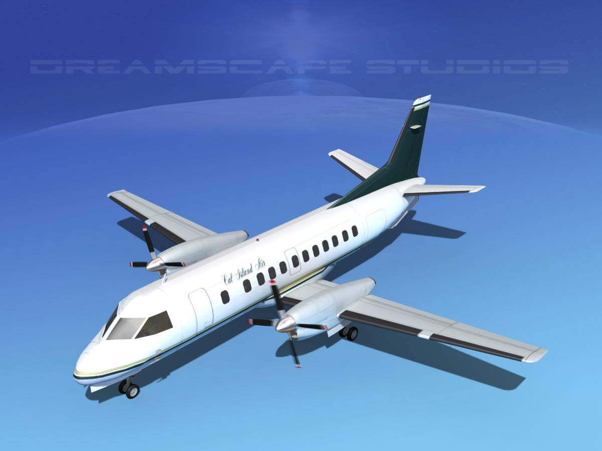 SAAB SF340 Cal Island Air - 3D Model by Dreamscape Studios