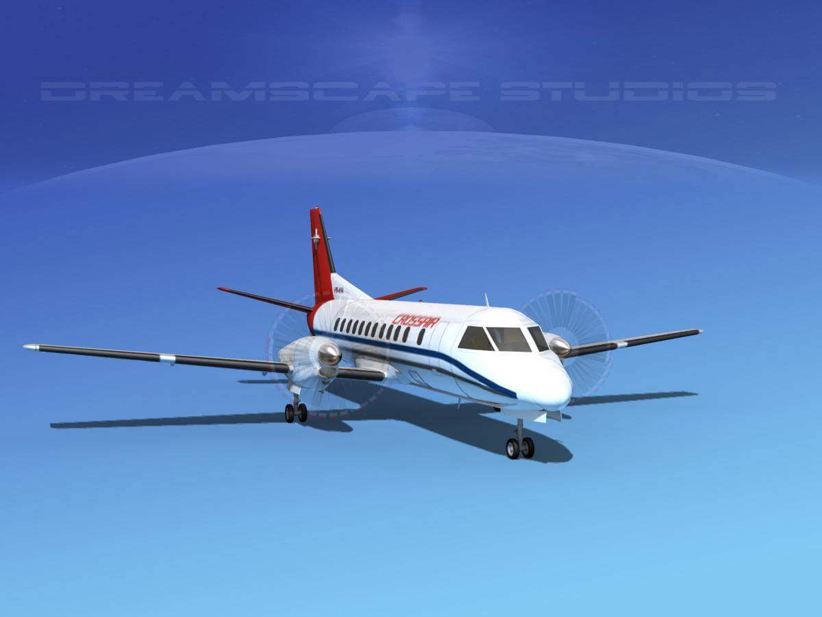 SAAB SF340 Crossair - 3D Model by Dreamscape Studios