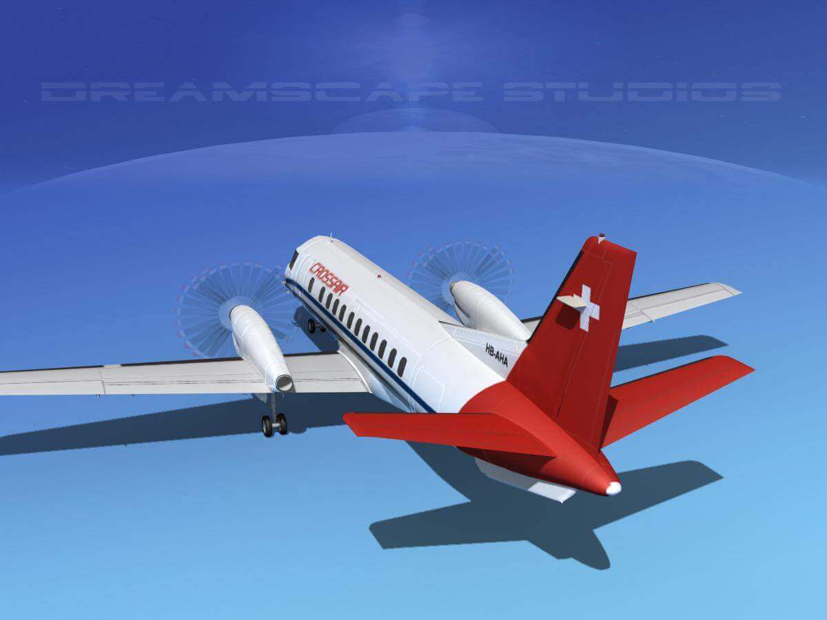SAAB SF340 Crossair - 3D Model by Dreamscape Studios