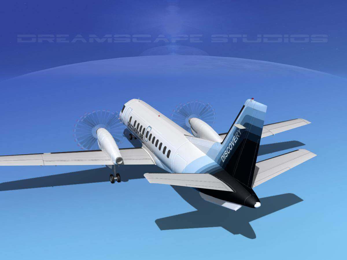 SAAB SF340 Discovery Air - 3D Model by Dreamscape Studios