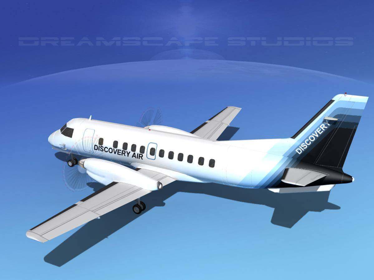 SAAB SF340 Discovery Air - 3D Model by Dreamscape Studios