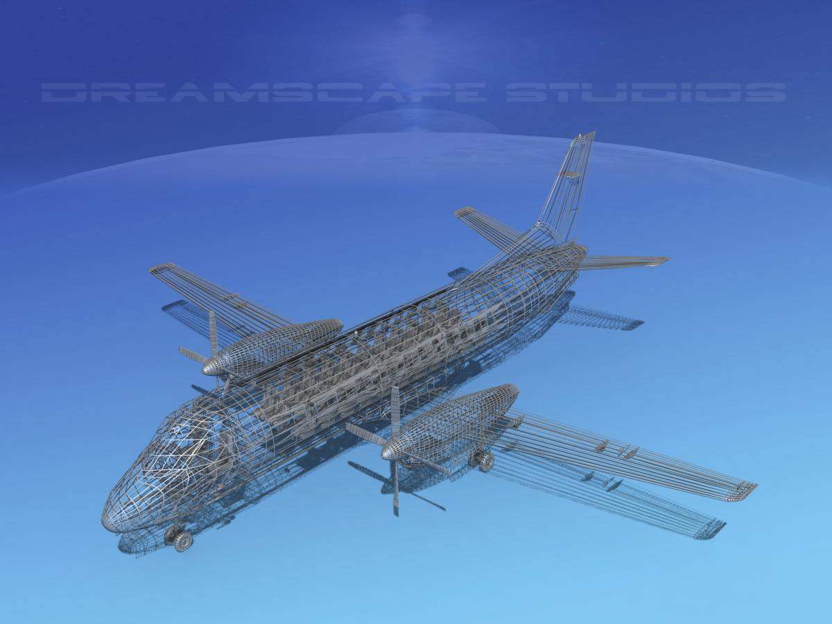 SAAB SF340 Eastern Express - 3D Model by Dreamscape Studios