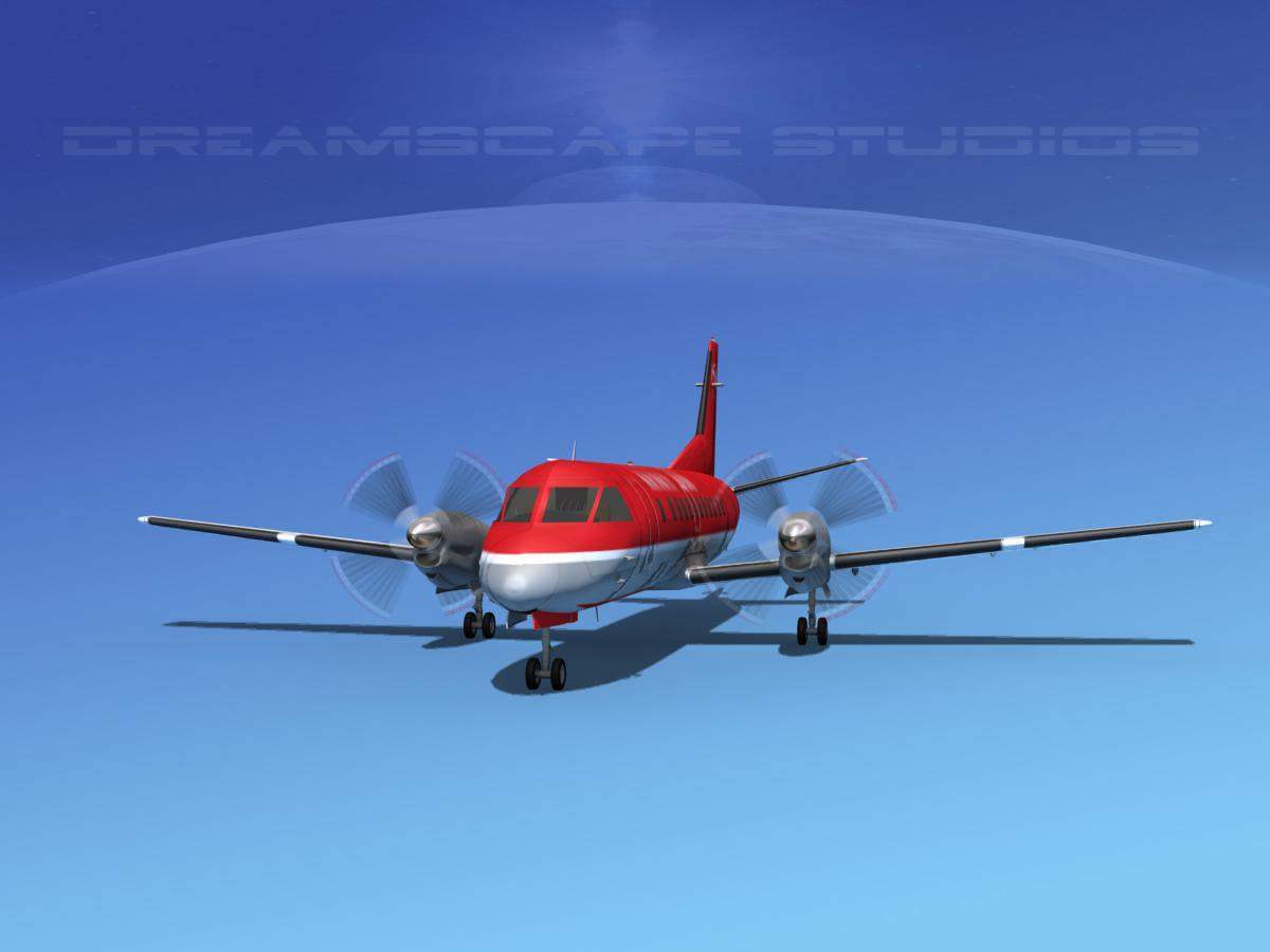 SAAB SF340 Northwest - 3D Model by Dreamscape Studios