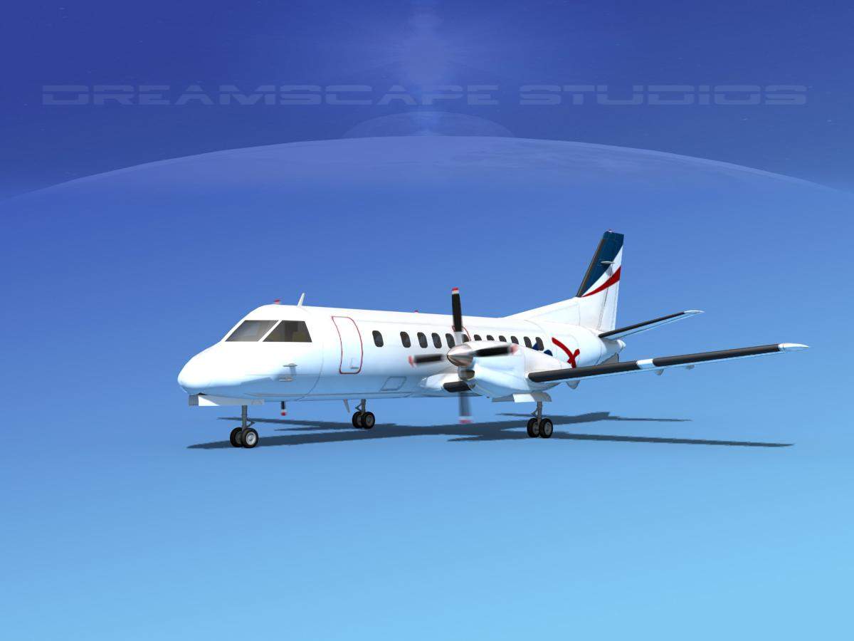SAAB SF340 Rex Regional Express - 3D Model by Dreamscape Studios