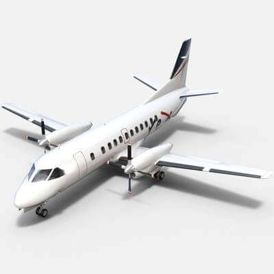 SAAB SF340 Rex Regional Express - 3D Model by Dreamscape Studios