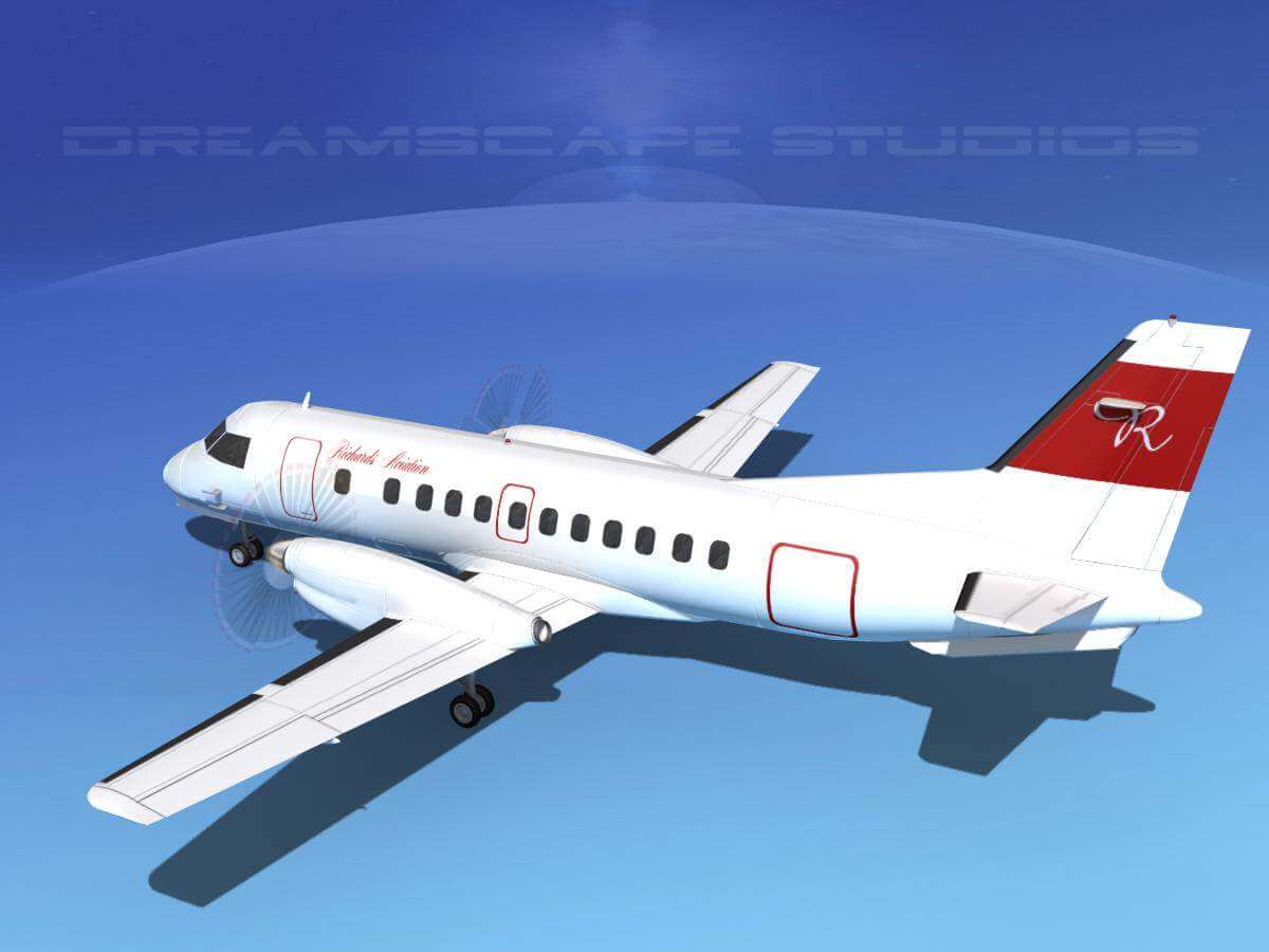 SAAB SF340 Richards Aviation - 3D Model by Dreamscape Studios
