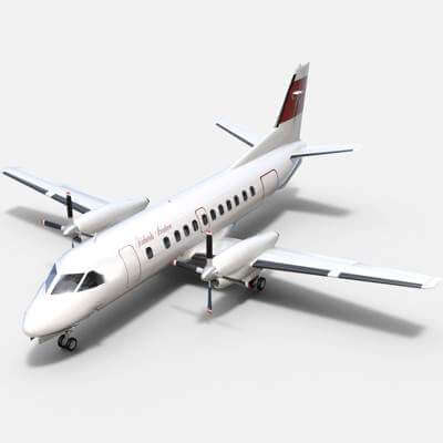 SAAB SF340 Richards Aviation - 3D Model by Dreamscape Studios