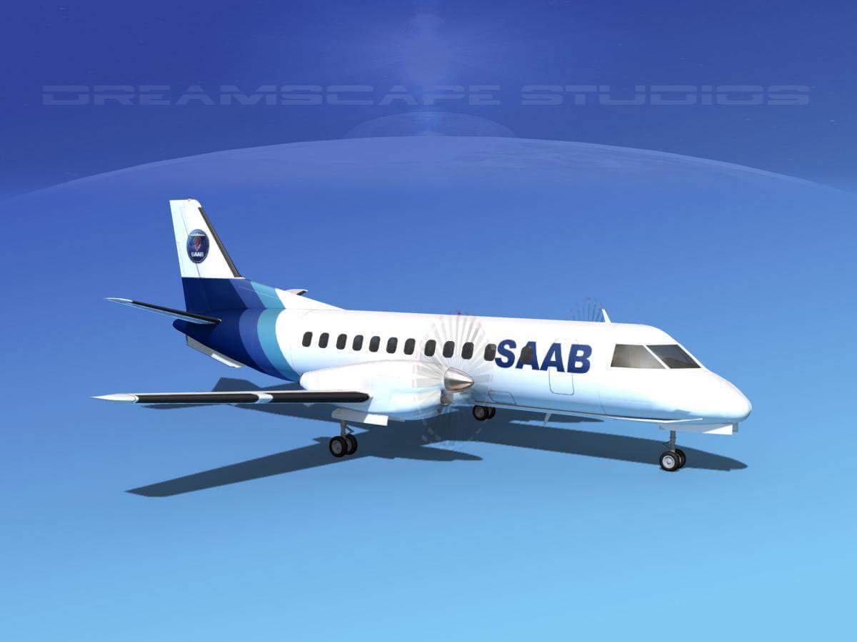 SAAB SF340 SAAB - 3D Model by Dreamscape Studios
