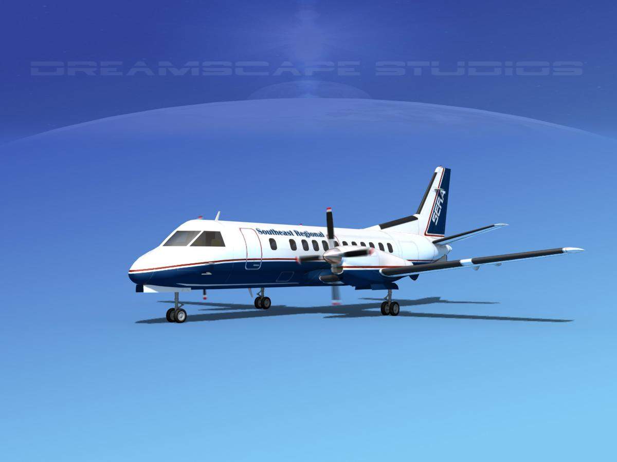 SAAB SF340 Southeast Regional - 3D Model by Dreamscape Studios