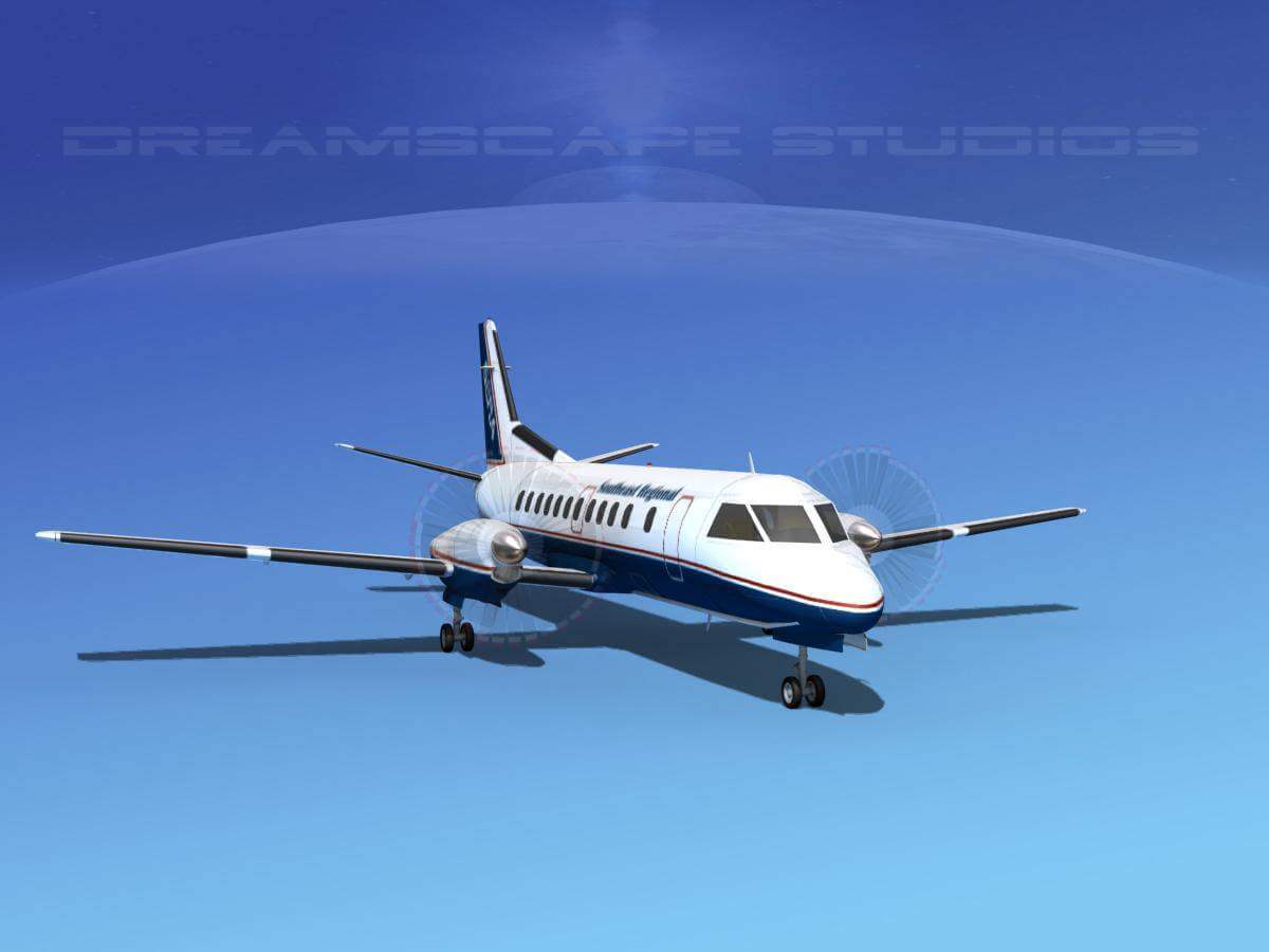 SAAB SF340 Southeast Regional - 3D Model by Dreamscape Studios