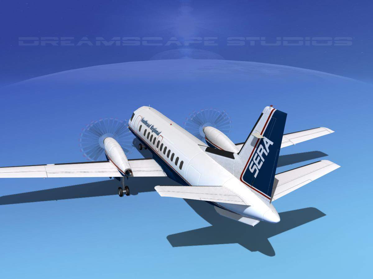 SAAB SF340 Southeast Regional - 3D Model by Dreamscape Studios