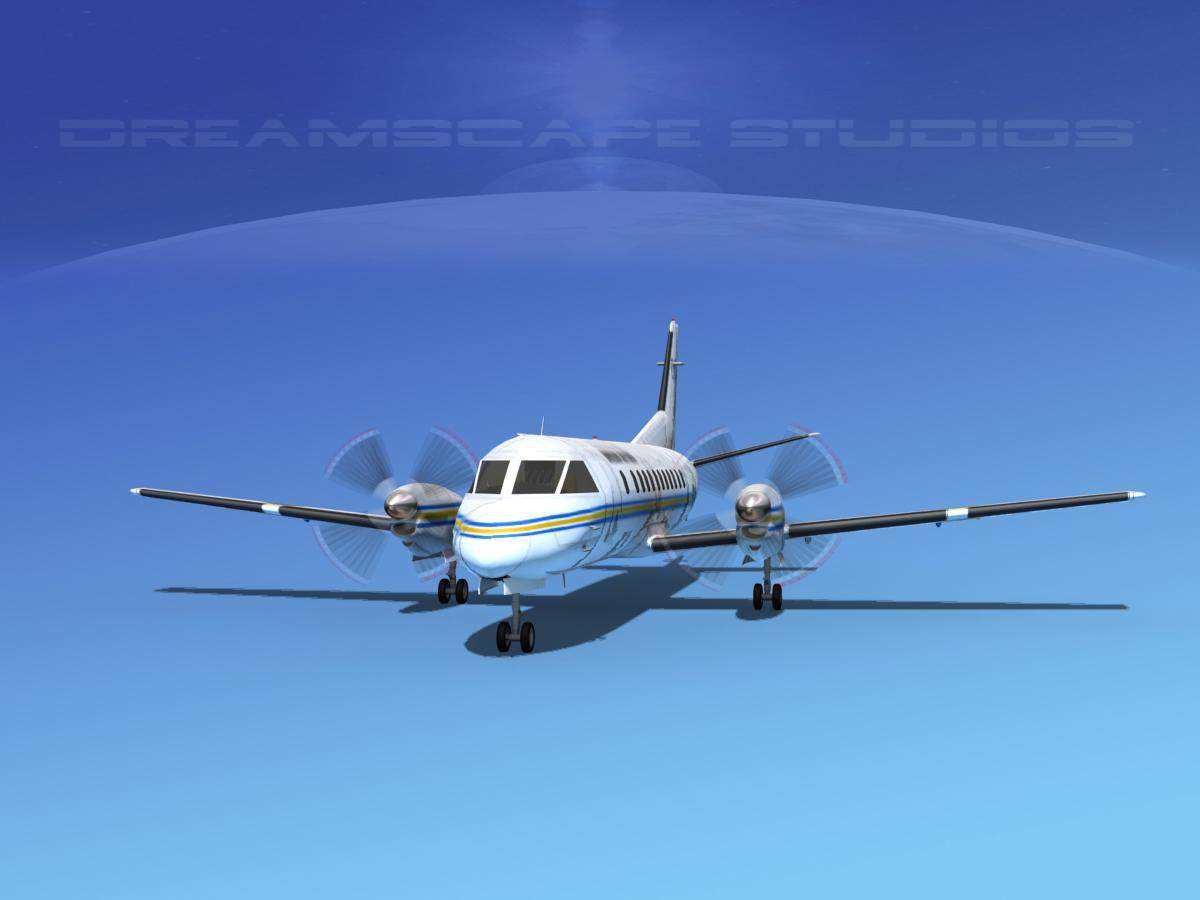 SAAB SF340 Swedish Air Force - 3D Model by Dreamscape Studios