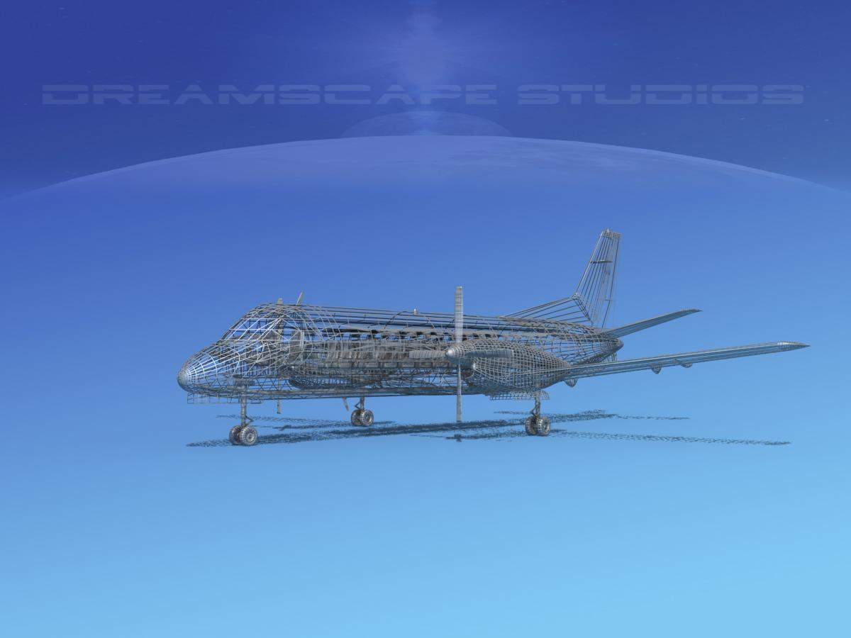 SAAB SF340 Swedish Air Force - 3D Model by Dreamscape Studios