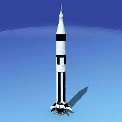 Saturn 1B Rocket - 3D Model by Dreamscape Studios