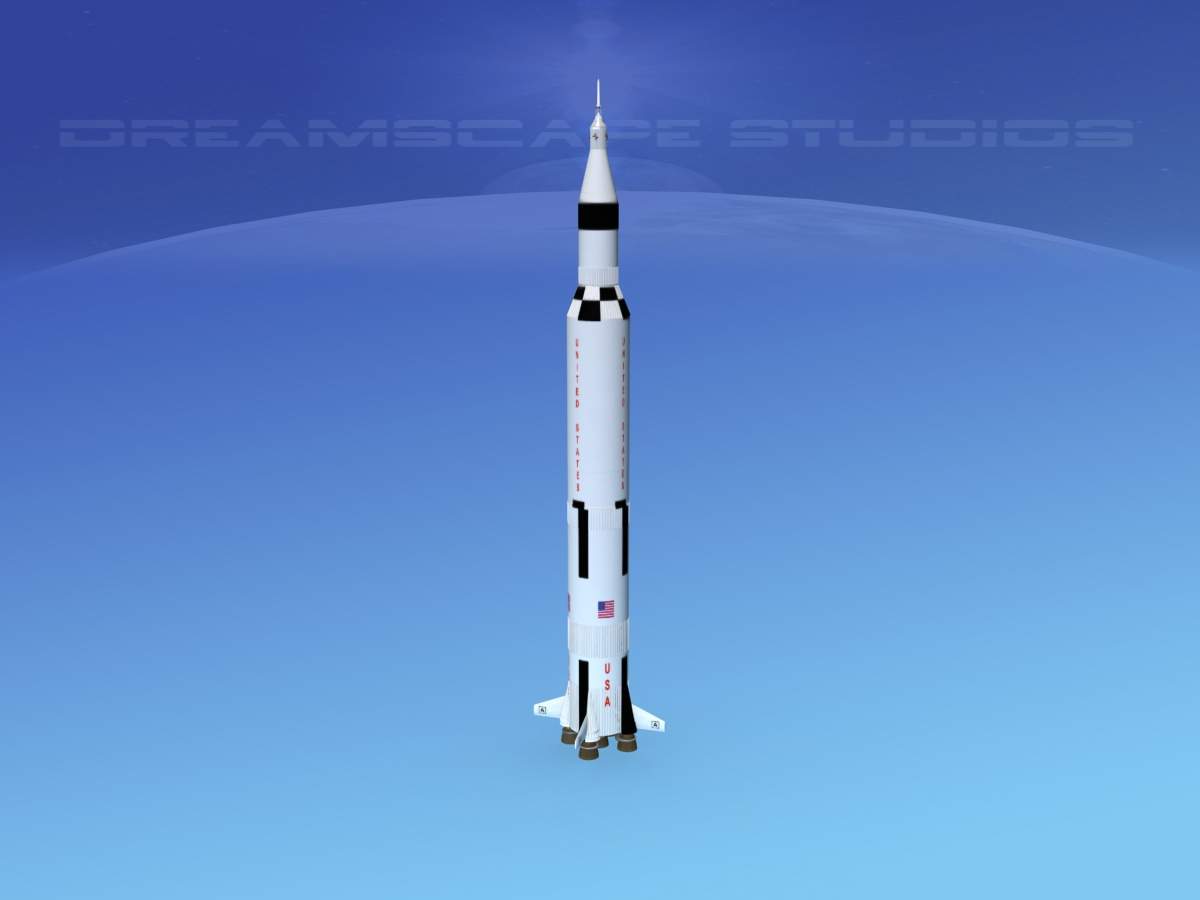 Saturn V Rocket - 3D Model by Dreamscape Studios