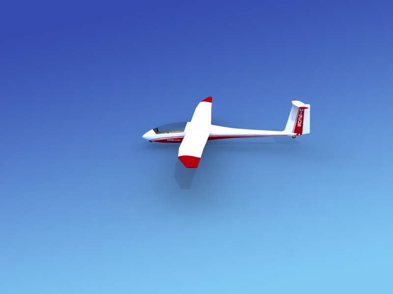 Schemp-Hirth Discus CS 15 M Sailplane V03 3D Model by Dreamscape Studios