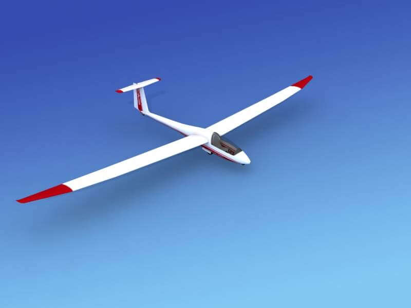 Schemp-Hirth Discus CS 15 M Sailplane V03 3D Model by Dreamscape Studios
